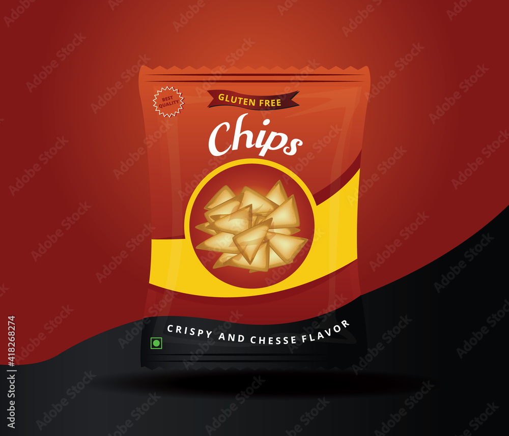 Chips Package Design - Vector Stock Vector | Adobe Stock