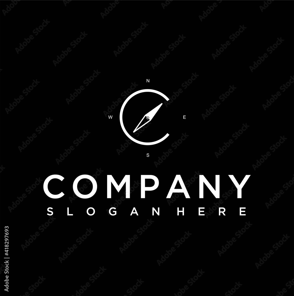 compass logo design vector image Stock Vector | Adobe Stock