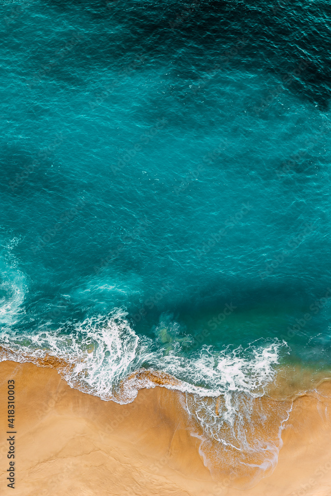 Clean sea and clean beach. Clean beach with yellow sand. Seascape ...