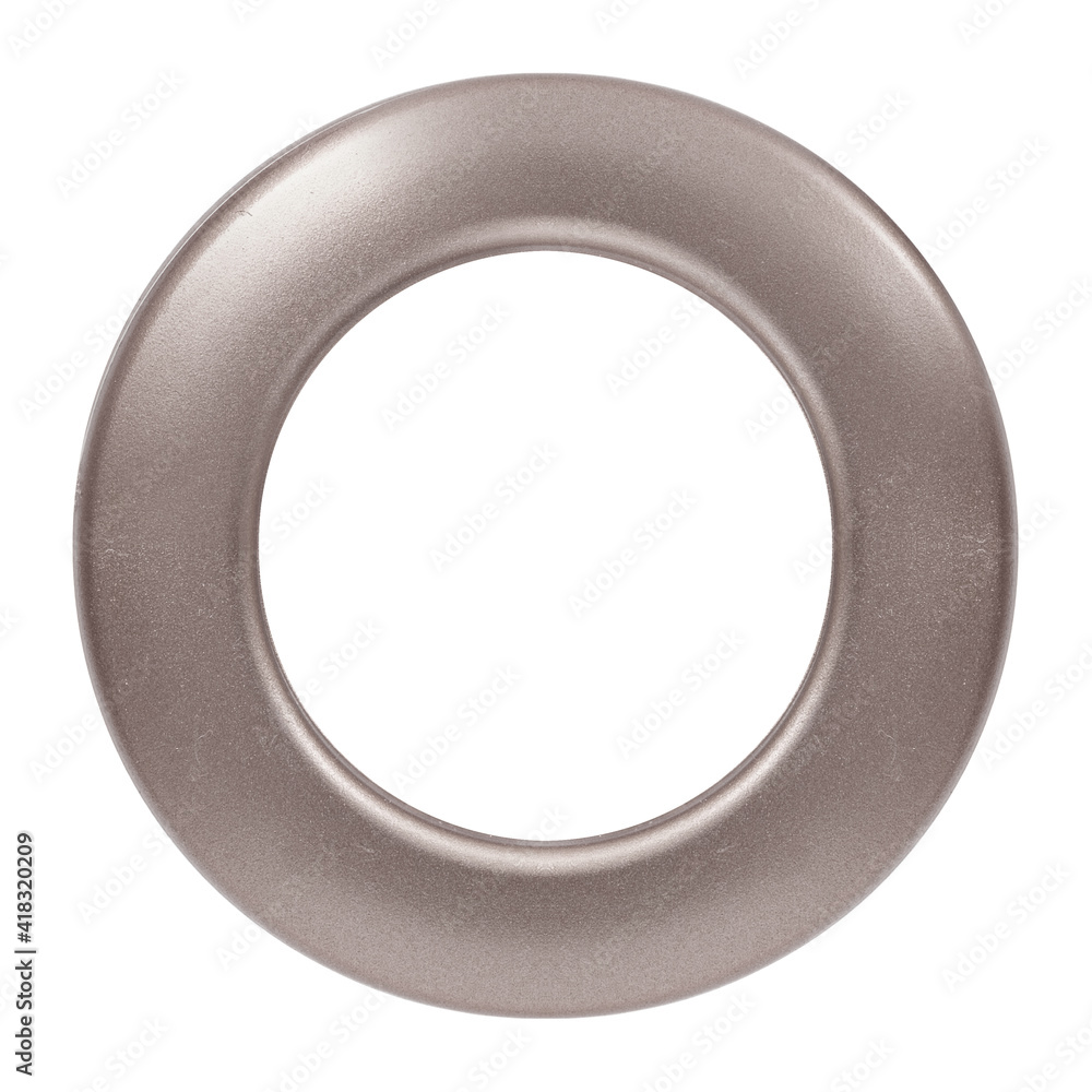 Silver round frame for paintings, mirrors or photo isolated on white ...