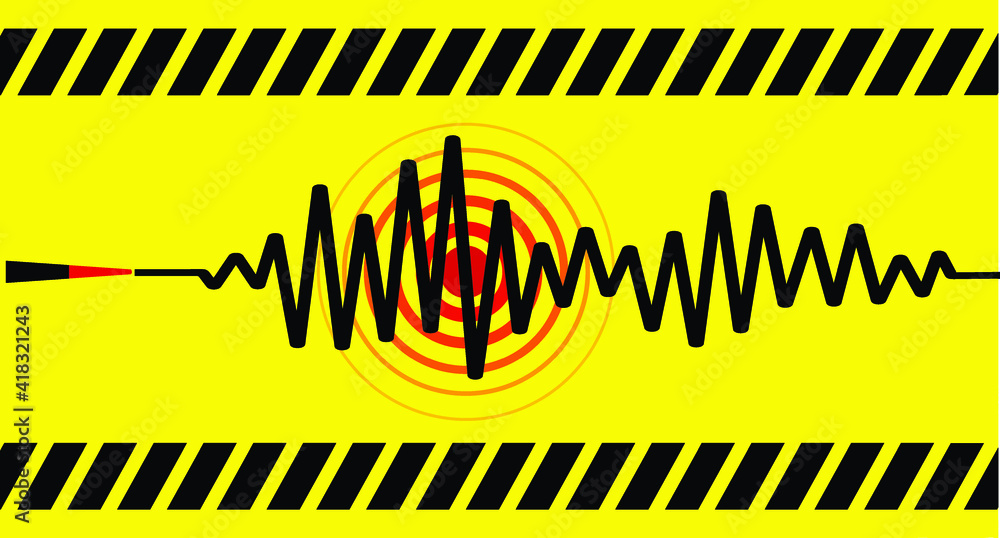 earthquake background Stock Vector | Adobe Stock