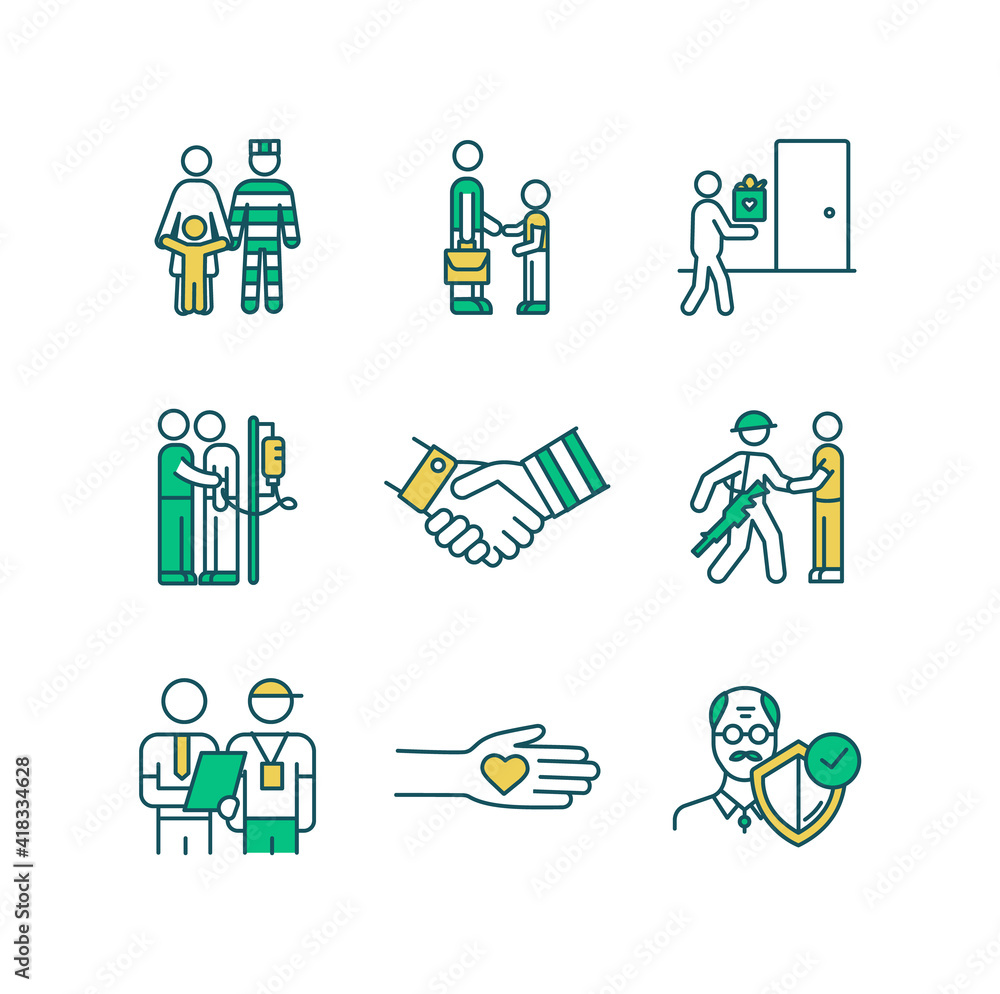 Senior Adults Health Care Icon