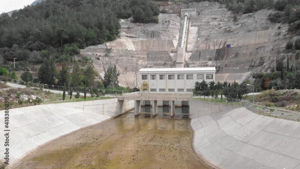Hydroelectric station. Hydroelectric dam. Hydropower station ...