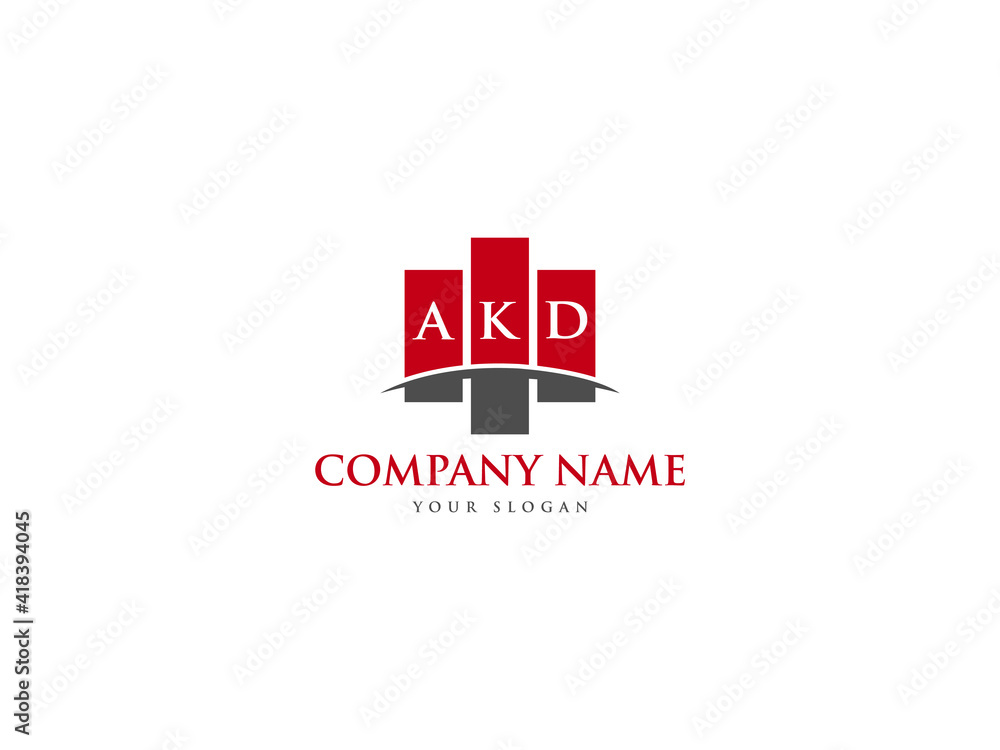 AKD Logo Letter Design For Business Stock Vector | Adobe Stock