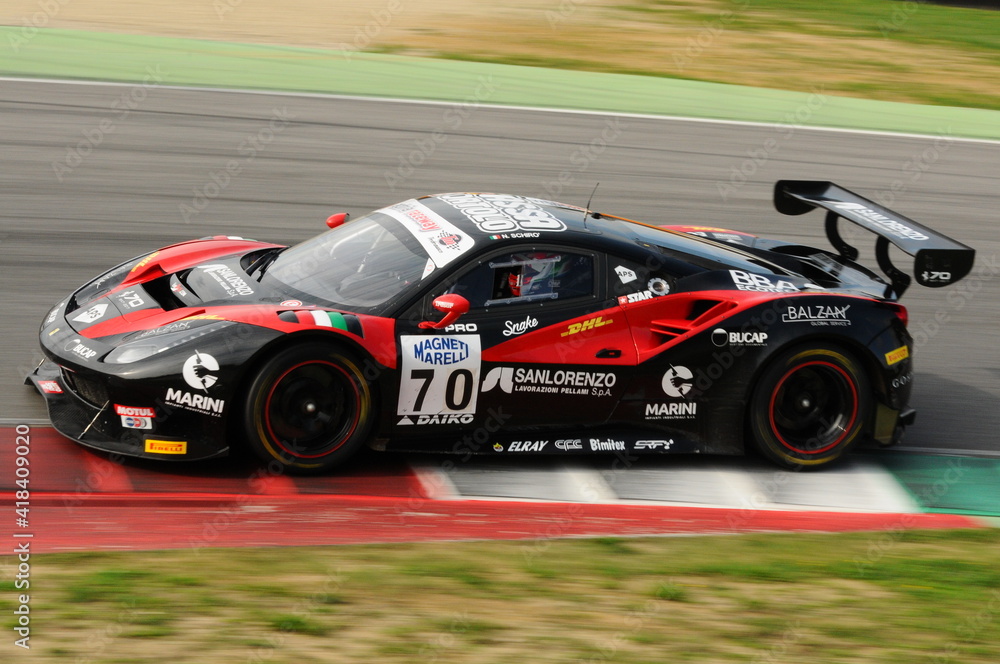 Fotografia do Stock: Mugello Italy 6 October, 2017: A Ferrari 488 of ...