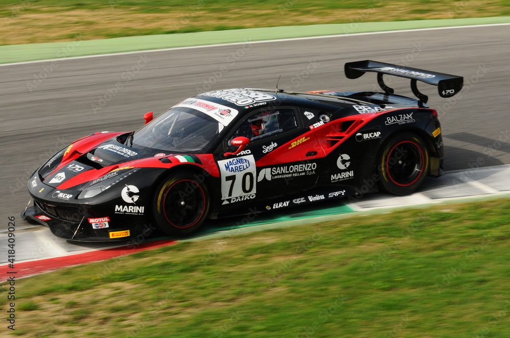Mugello Italy 6 October, 2017: A Ferrari 488 of Easy Race Team driven ...