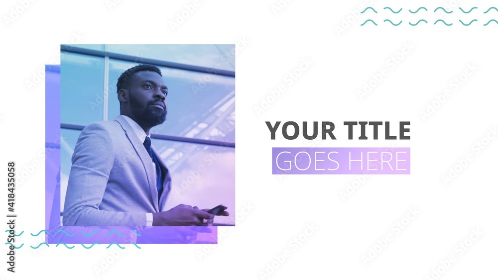 Minimal Gradient Video Overlay Stock Template | Adobe Stock