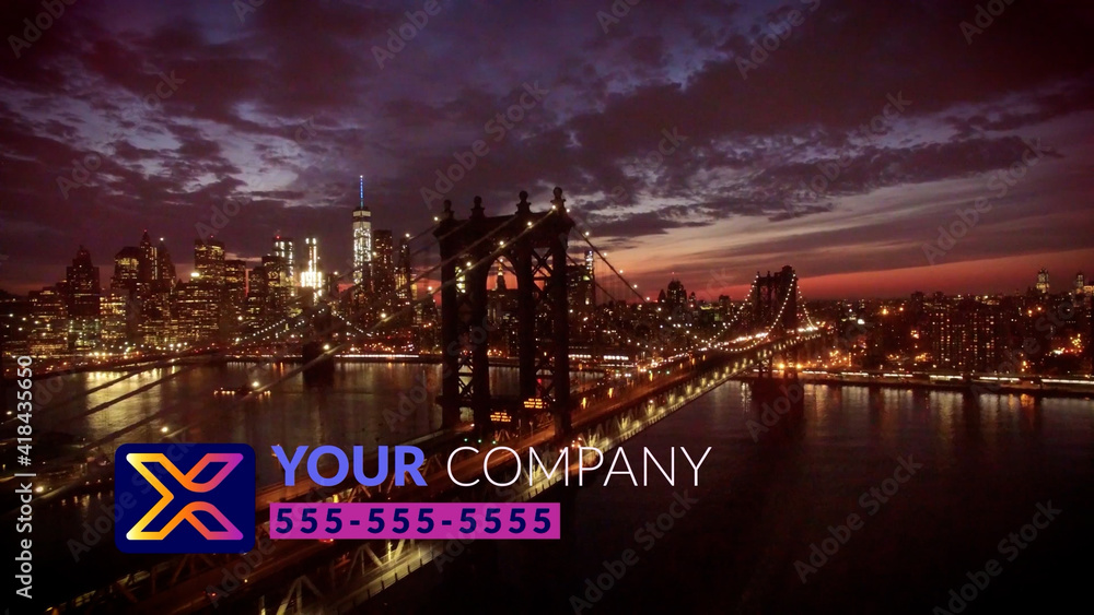 Shifting Font Logo Lower Third Stock Template | Adobe Stock