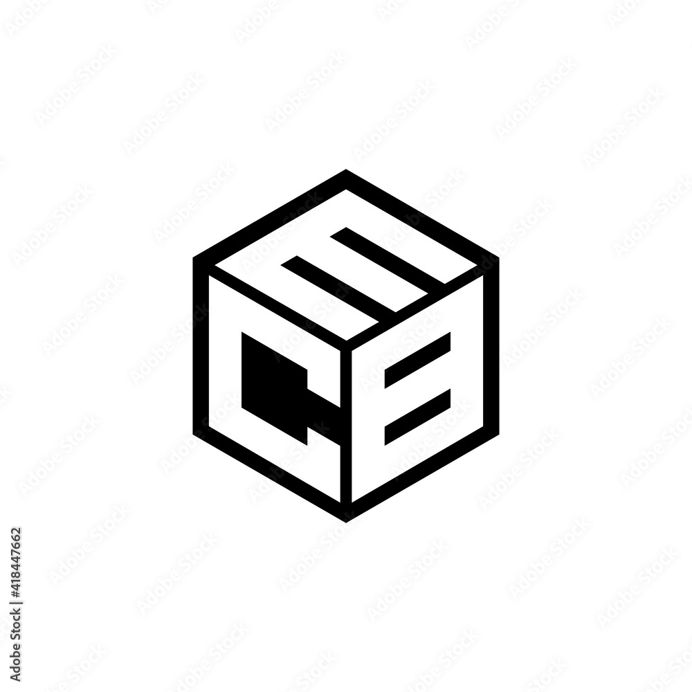 CBM letter logo design with white background in illustrator, cube logo ...