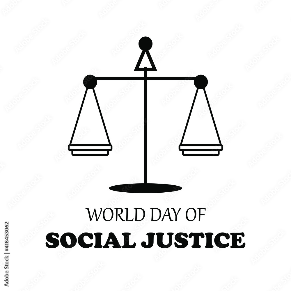 world day of social justice ,vector illustration. Stock Vector | Adobe ...
