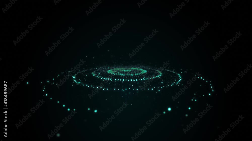 Stockvideon Abstract Digital Particles Field Fx Background Loop/ 4k ...