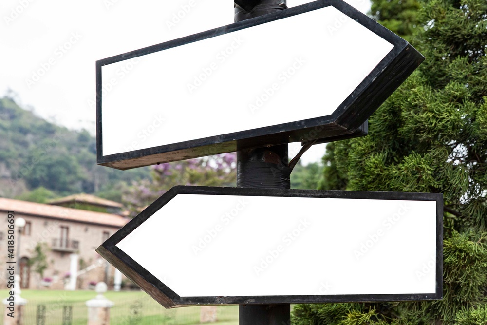 Stock Steel Sign Post