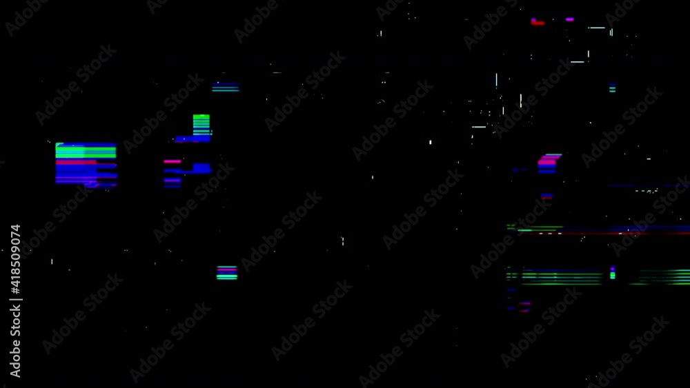 Glitch noise static television VFX. Visual video effects stripes ...