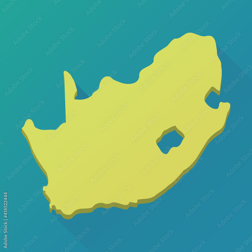 Map of South Africa (flat design) Stock Vector | Adobe Stock Map of South Africa (flat design) Stock Vector | Adobe Stock