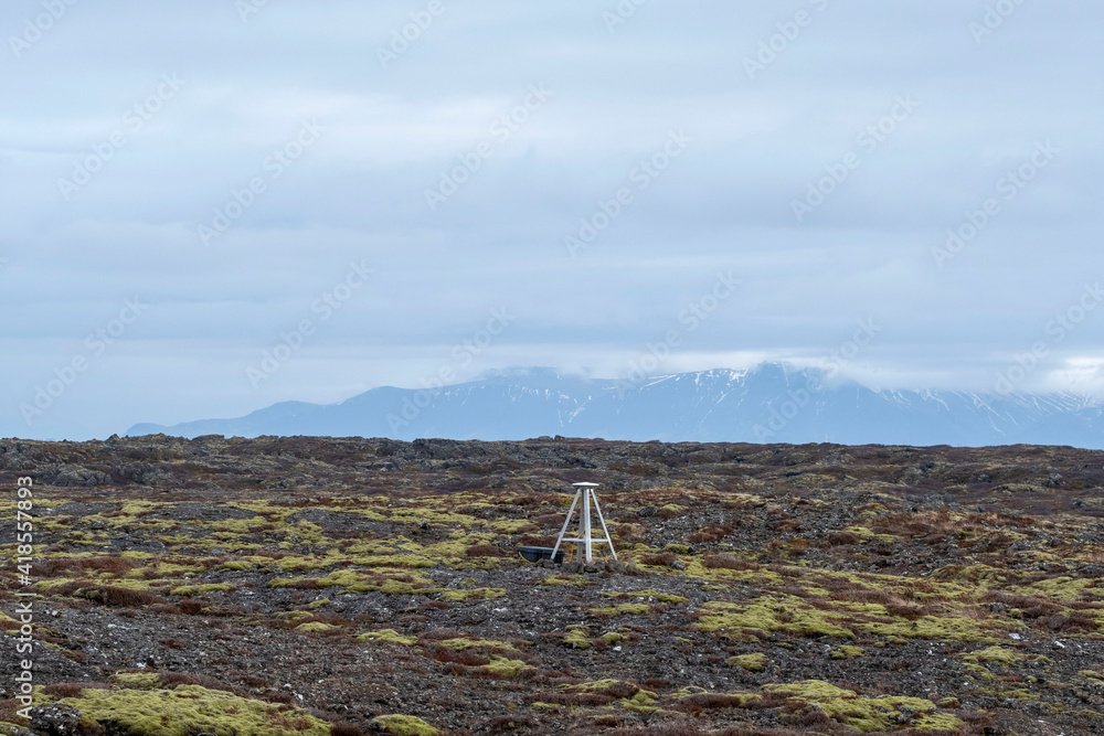 Measuring device for recording earth movements and seismic activity in ...