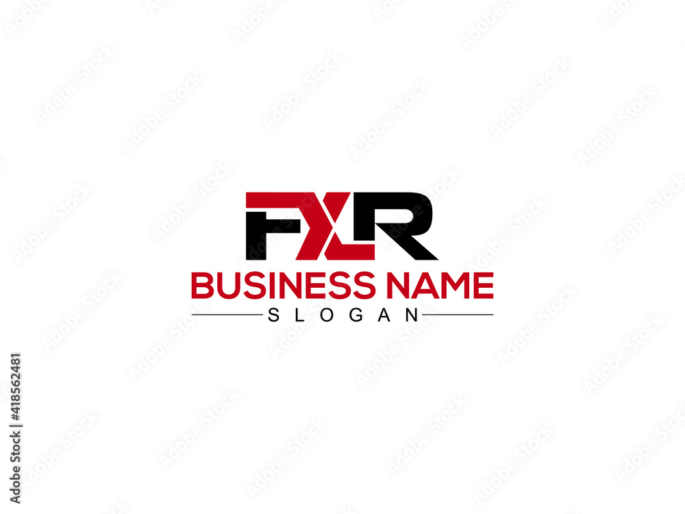 FXR Letter and templates design For Your Business เวกเตอร์สต็อก | Adobe ...