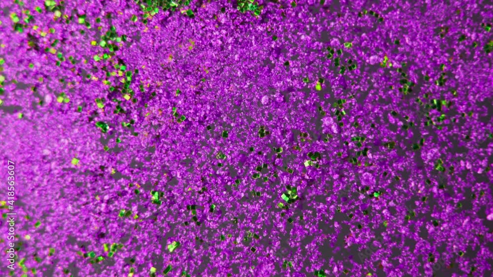 Bright, colored background in movement. Abstract art, moving particles ...