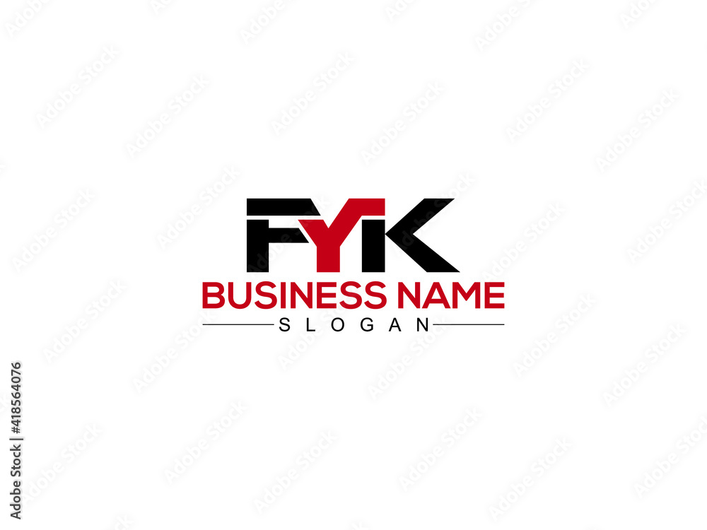 FYK Letter and templates design For Your Business Stock Vector | Adobe ...