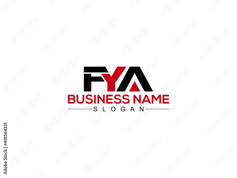 FYA Letter and templates design For Your Business Stock Vector | Adobe ...