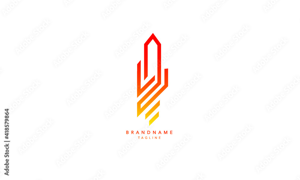 Minimal Creative Rocket Logo, Abstract Rocket logo Stock Vector | Adobe ...
