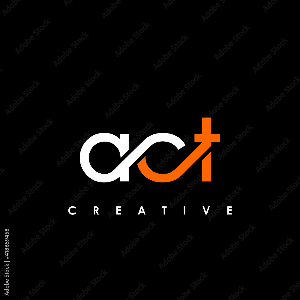 ACT Letter Initial Logo Design Template Vector Illustration Stock ...