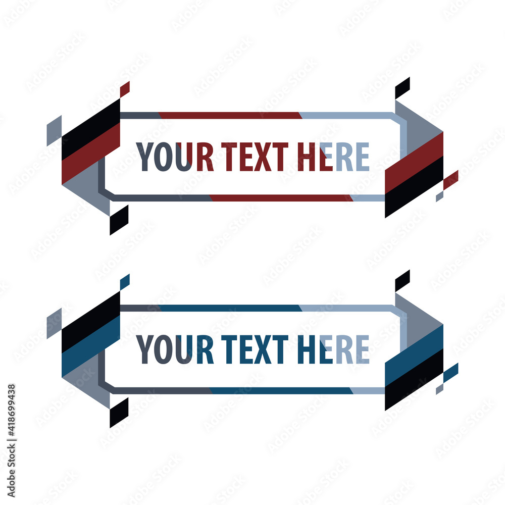 banner set, text box, title box, speech text, speech title, frame text ...