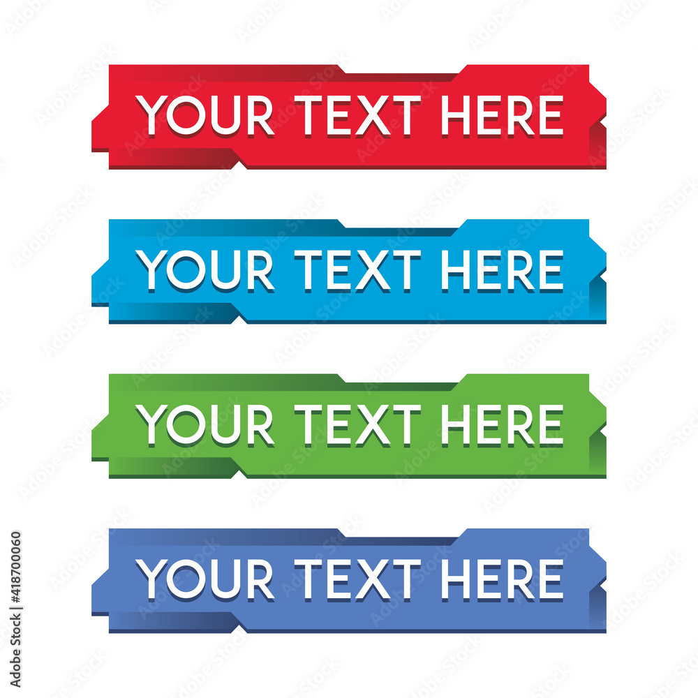 banner set, text box, title box, speech text, speech title, frame text ...