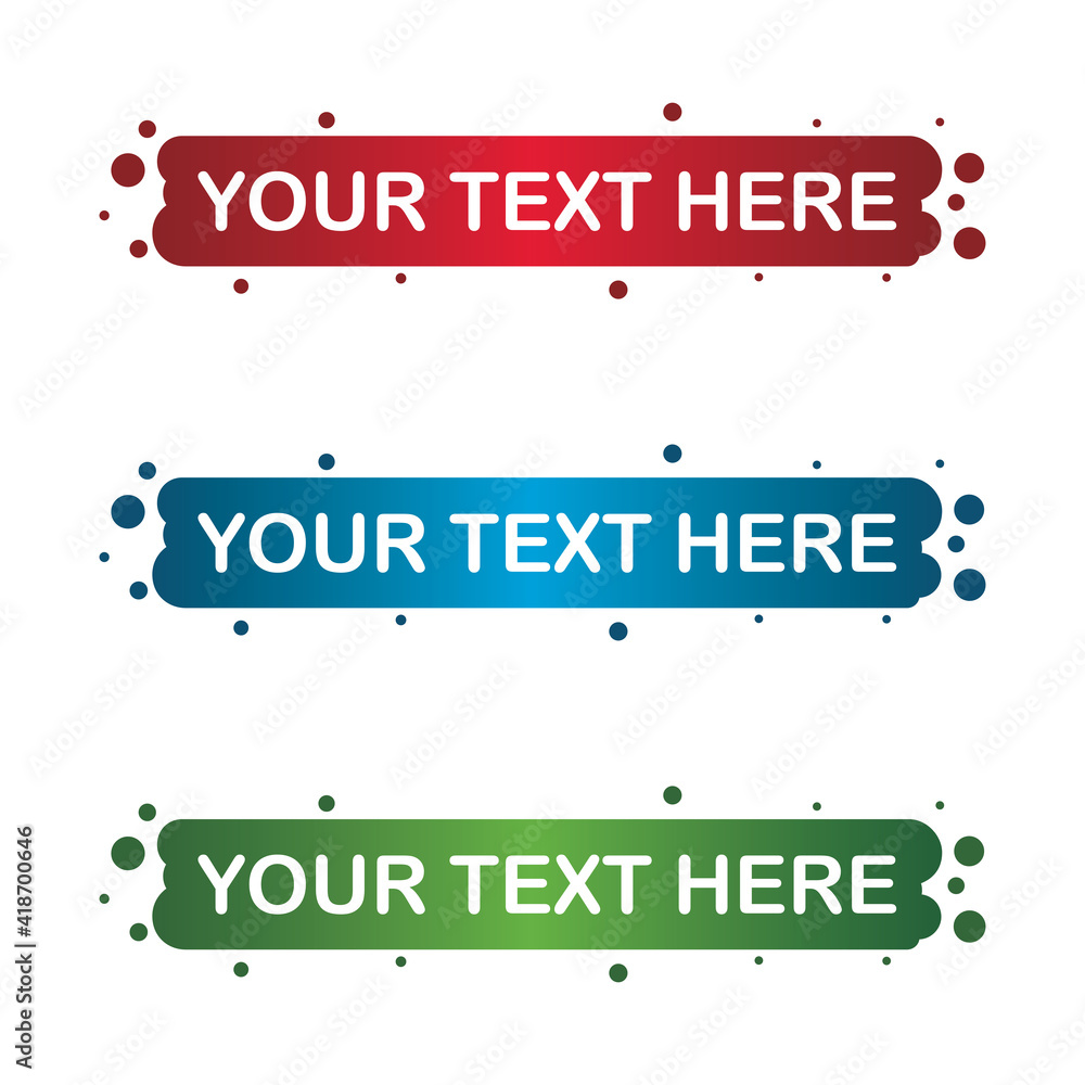 banner set, text box, title box, speech text, speech title, frame text ...