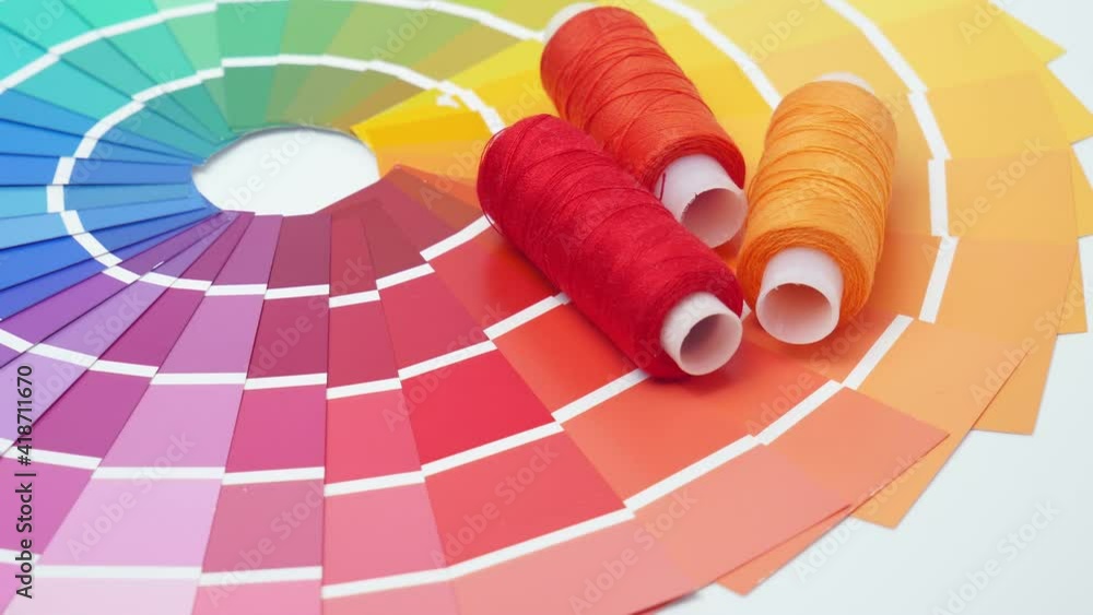 A palette of color maps for determining the color. Reference book of ...