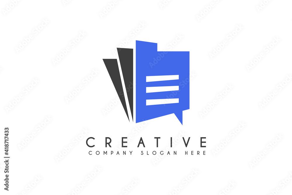 file folder logo design vector illustration. File business and ...