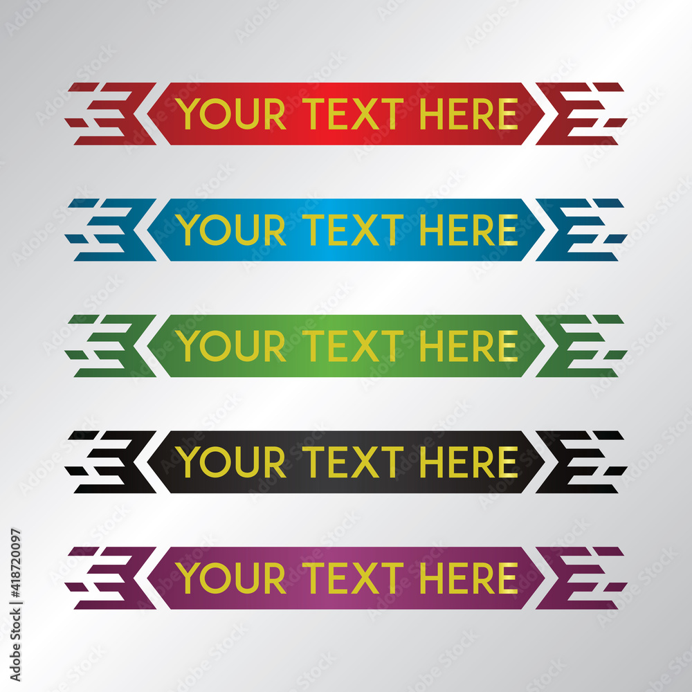 banner set, text box, title box, speech text, speech title, frame text ...