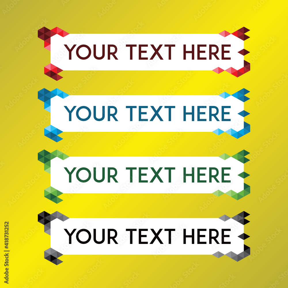 banner set, text box, title box, speech text, speech title, frame text ...