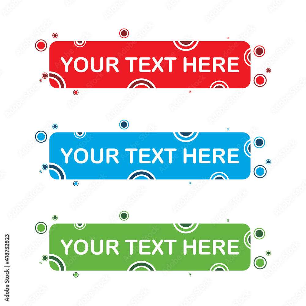 banner set, text box, title box, speech text, speech title, frame text ...