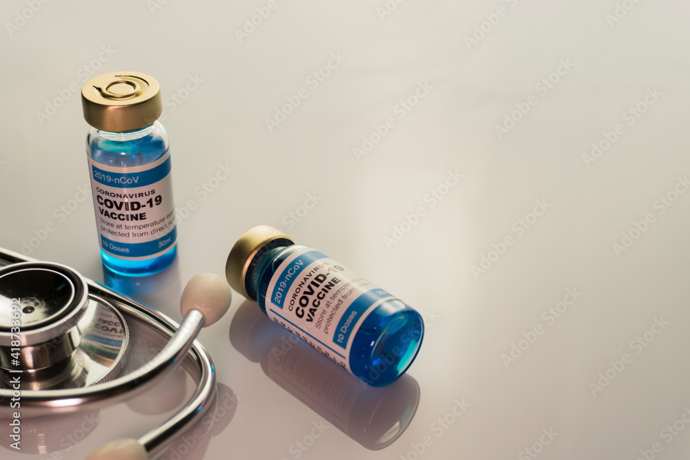 Vaccine and syringe injection. It use for prevention, immunization and ...