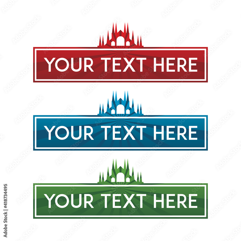 banner set, text box, title box, speech text, speech title, frame text ...