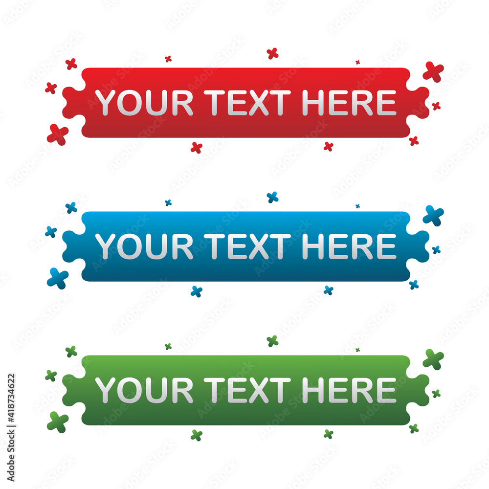 banner set, text box, title box, speech text, speech title, frame text ...