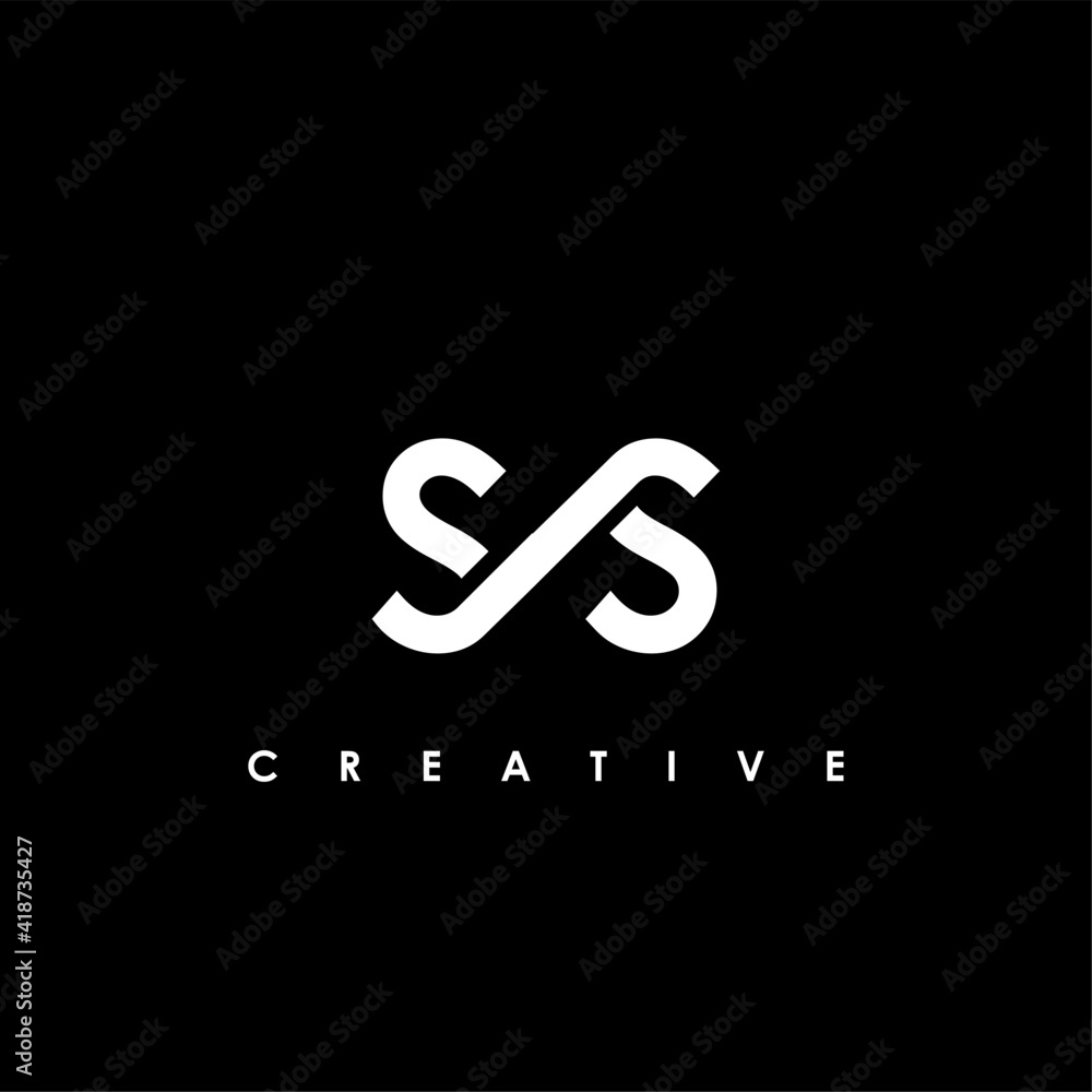 SS Letter Initial Logo Design Template Vector Illustration Stock Vector ...