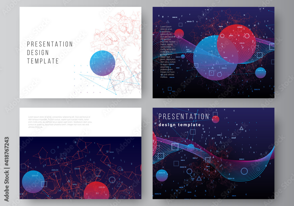 Vector layout of the presentation slides design business template ...