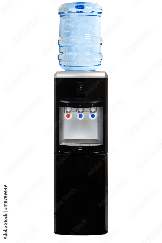 complete photo of black electric purified water dispenser with hot and ...