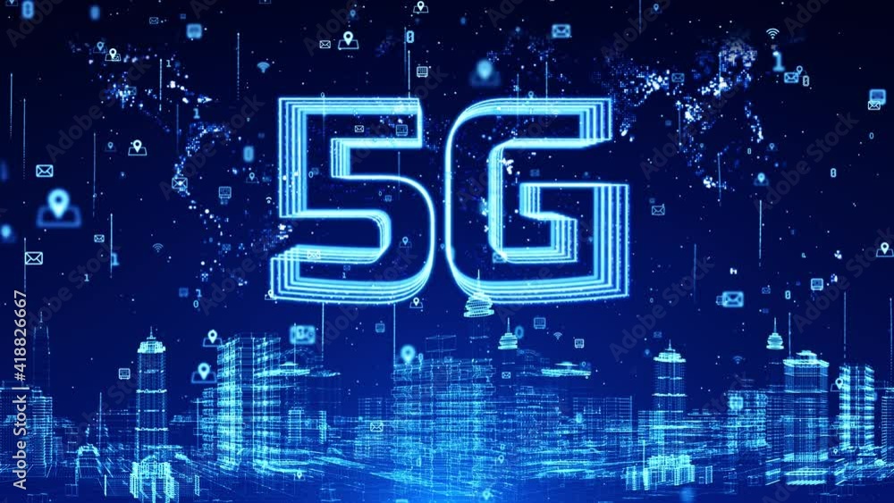 5G high-speed Internet of things IOT Digital City, Digital Cyberspace ...