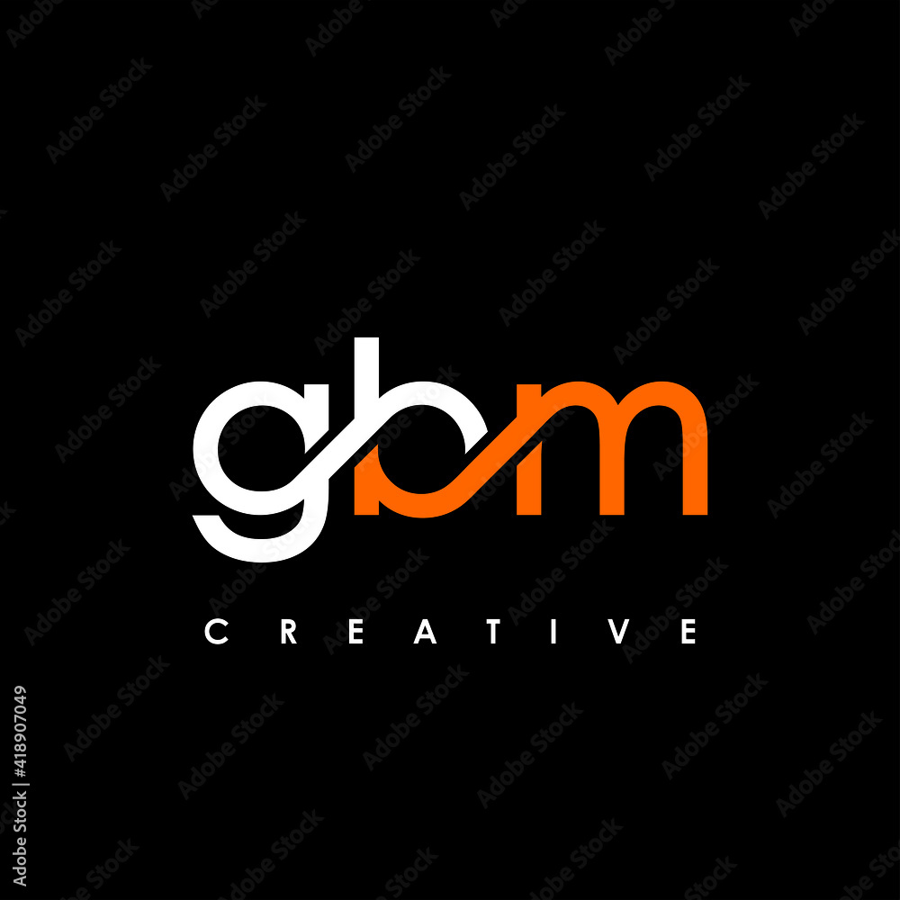 GBM Letter Initial Logo Design Template Vector Illustration Stock ...