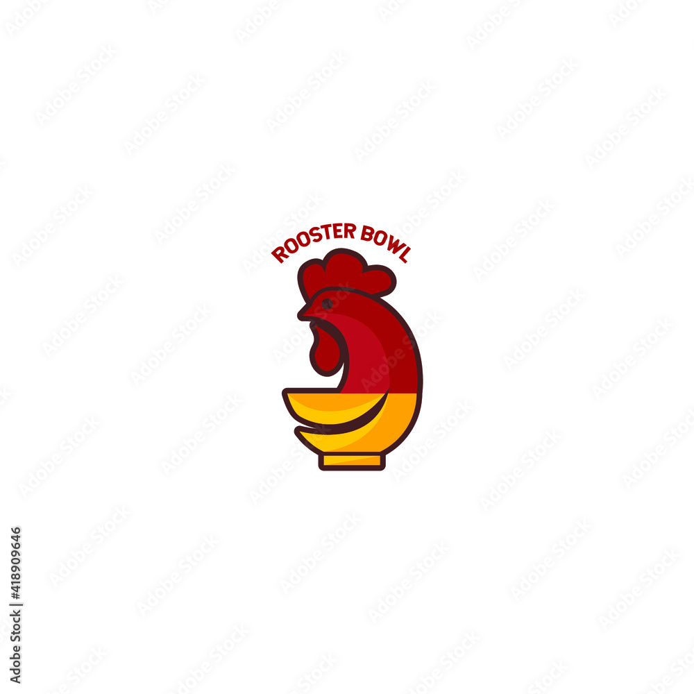 Roster | Dual meaning logo combination of food and other goods Stock ...