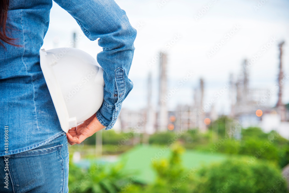 Woman engineer entrepreneur construction industry worker. Female ...