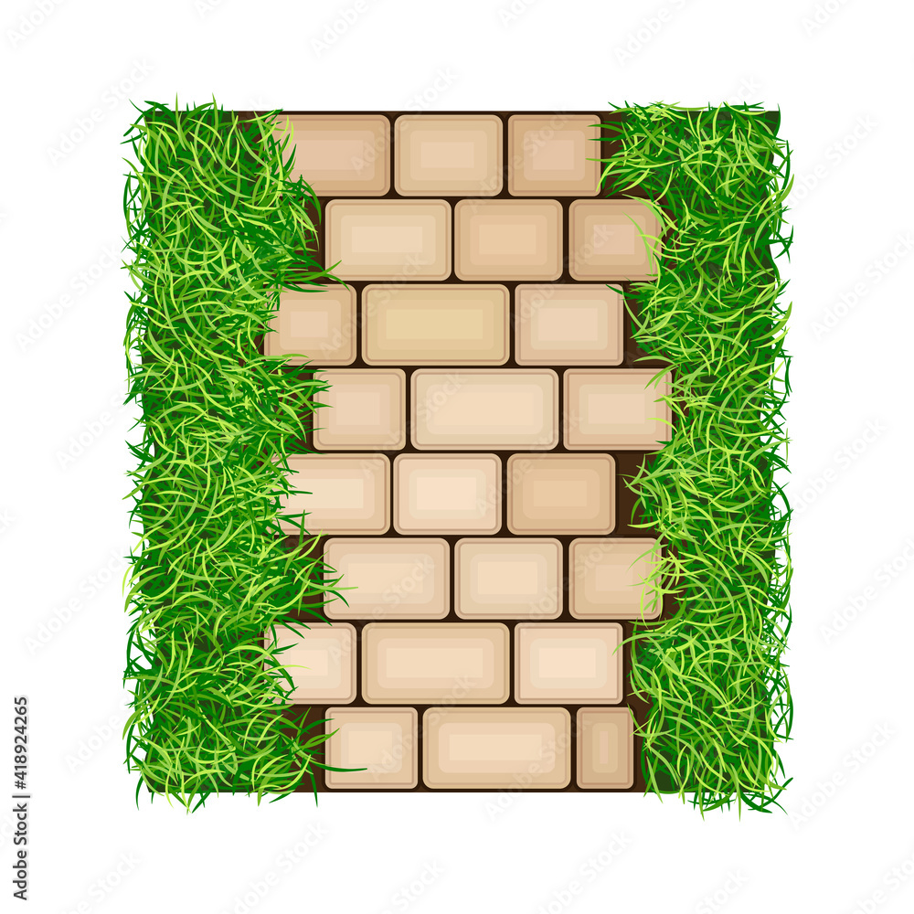 Concrete Paver Blocks Laid as Walkway or Outdoor Pavement and Landscape ...