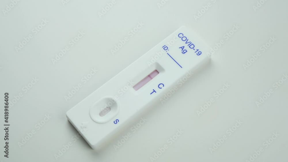 Covid rapid antigen test negative result timelapse Stock Video | Adobe ...