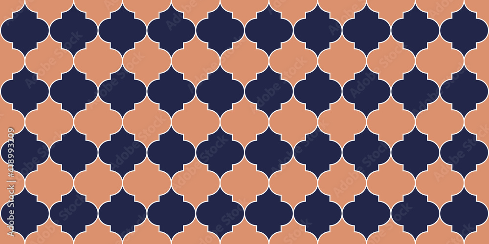 Seamless Moroccan Design Arabic Mosque Window Shape. Seamless Moroccan ...