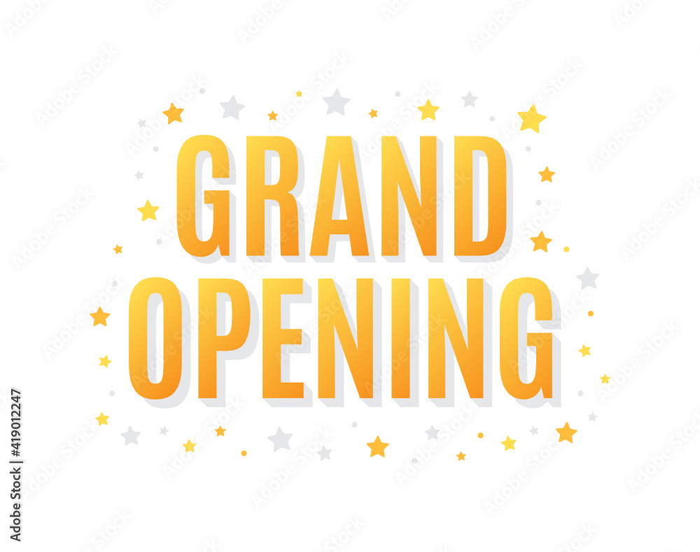 Grand Opening Sign, Grand Opening Text, New Business Opening, Grand ...