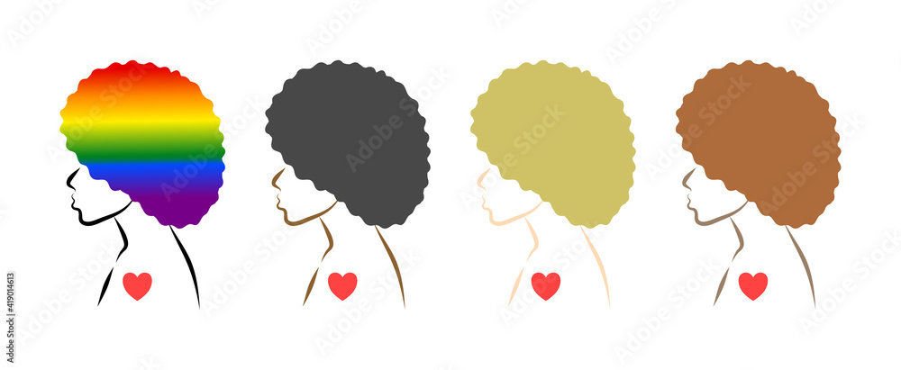 vector illustration represent theme of Human Right and Black Lives ...