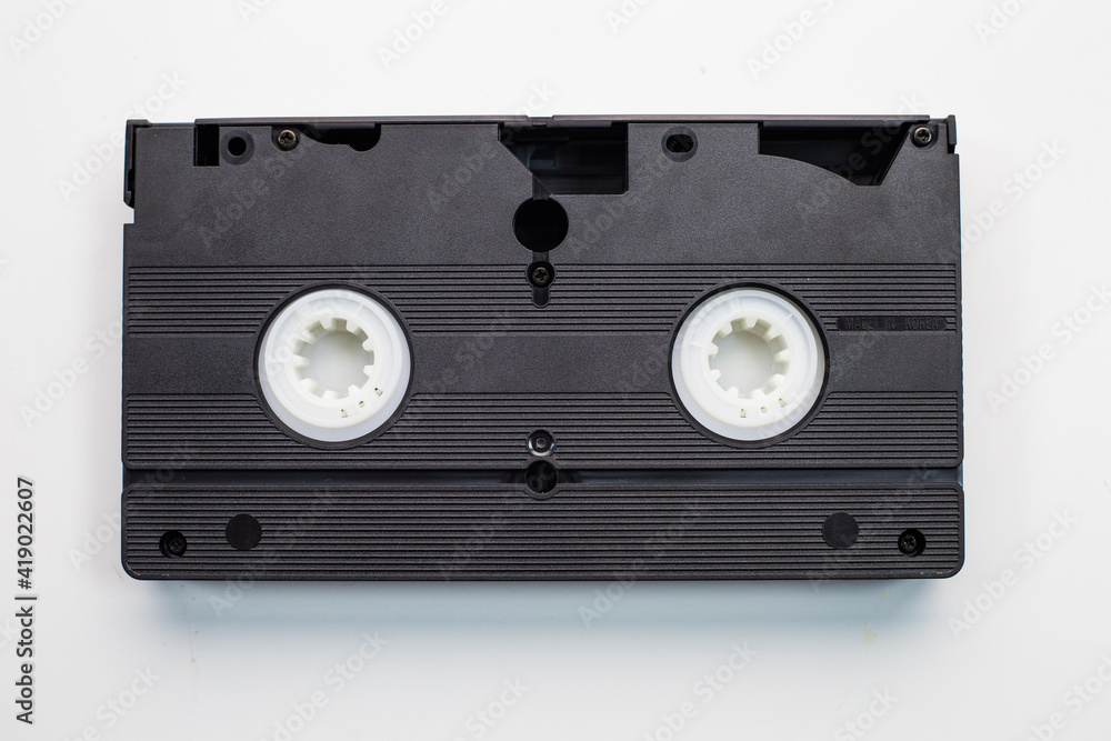 Old tape VHS cassette. Retro nostalgia. Vintage gone down in history ...