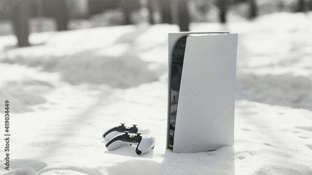 Moscow, Russia - March 8 2021: Sony PlayStation 5 home video game ...